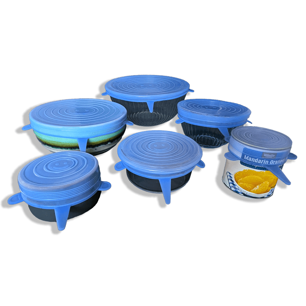 Stretchy Bowl Lids 6 Pack - Food-Safe Silicone – Zero Waste Outlet