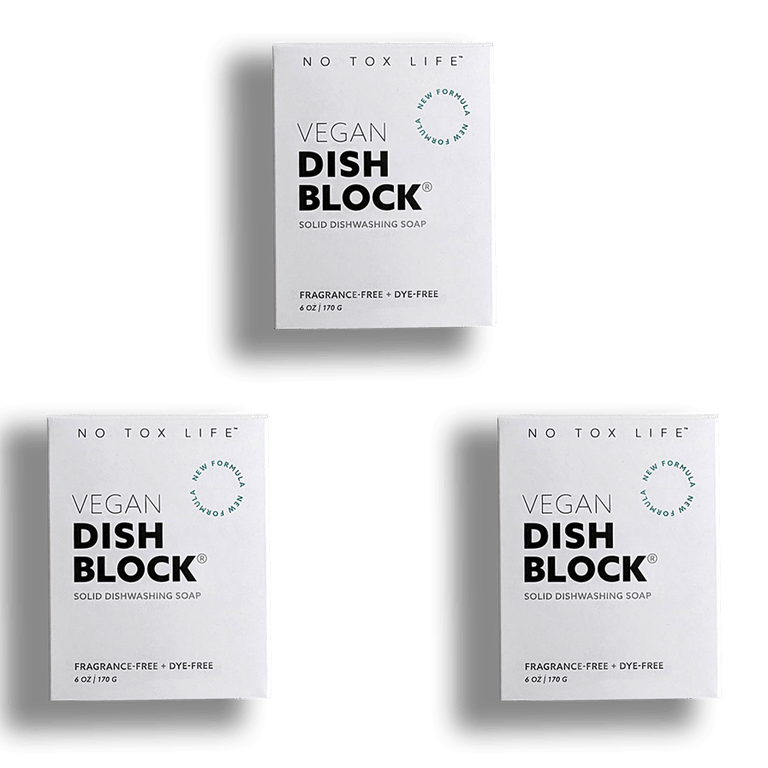 Zero Waste Dish Washing Block- Looks & Works Great, No Plastics, Vegan ...