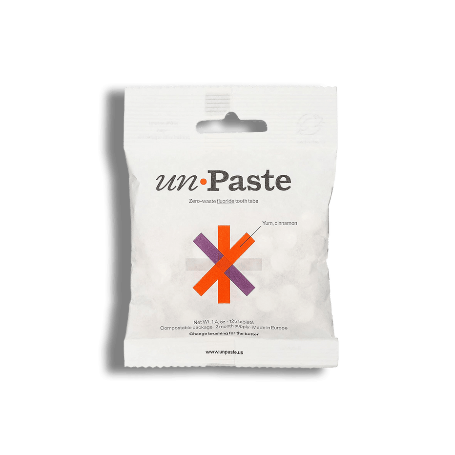 Unpaste Tooth Tabs - With FLUORIDE - Vegan - CINNAMON or MINT Flavor ...